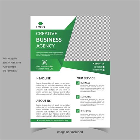 Plantilla de diseño de volante de la agencia de negocios creativa