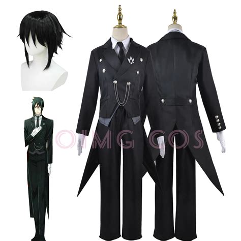 Sebastian Michaelis Cosplay Costume Black Butler Adult Carnival Uniform