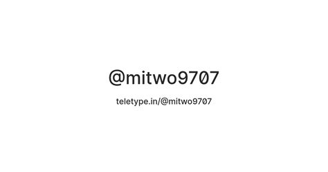 Mitwo9707 — Teletype