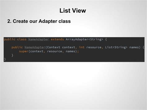 Android Development Listview And Adapter Ppt