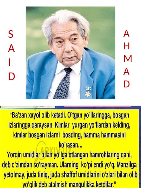 Said Ahmad Hayoti Va Ijodi Pdf