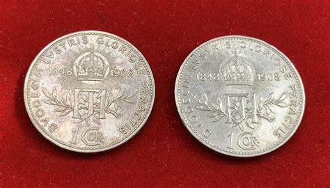 1 крона 1908 года 60 лет правления Австро Венгрия