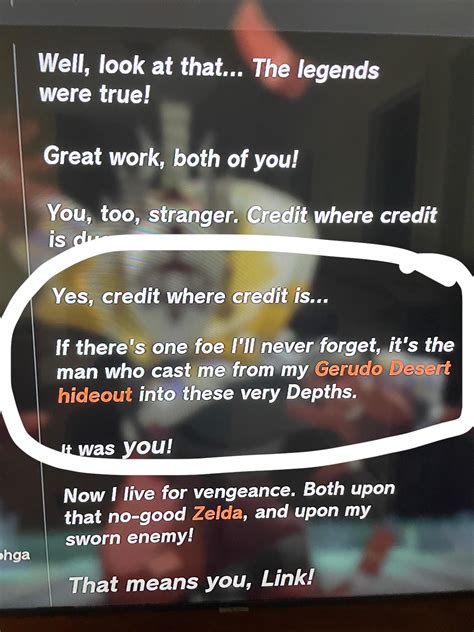 Does He Say This Whether You Beat Him In Botw Or Not R Botw2