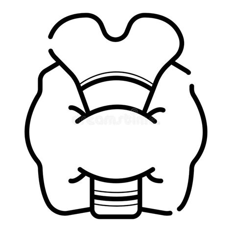 Thyroid Vector Icon Stock Illustration Illustration Of Gland 141183174