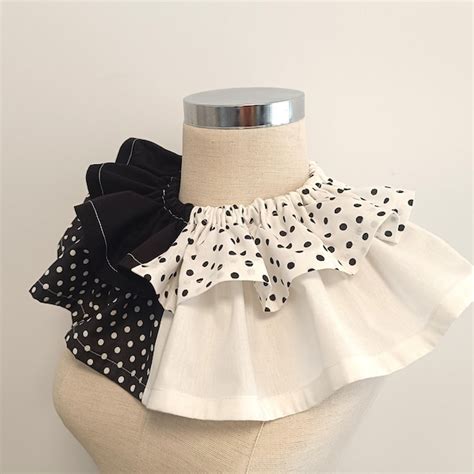 Black And White Clown Collars Etsy