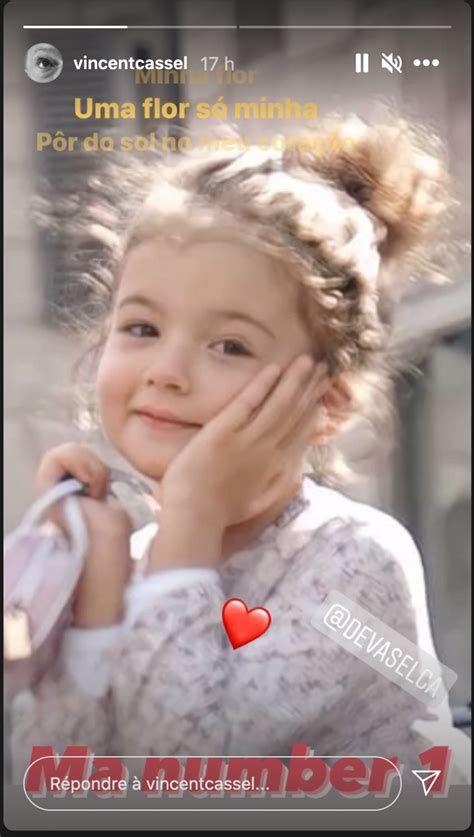 Vincent Cassel Nostalgique Il Partage Une Photo De Sa Fille Aînée