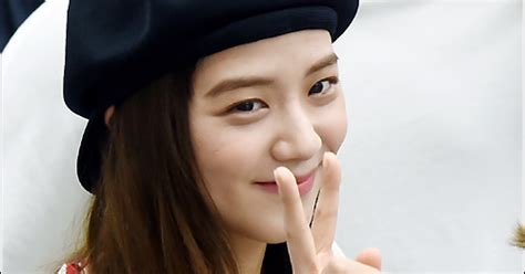 [md포토] 블랙핑크 지수 귀여운 모자쓰고 귀엽게 브이