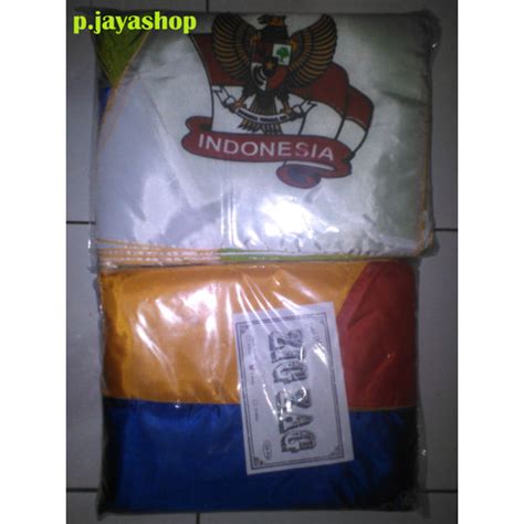 Jual Bendera Umbul Umbul Zigzag Gergaji 8 Mata Sablon Garuda Panjang