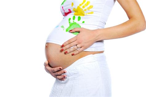 Beautiful Pregnant Girl Stock Image Image Of Happy Beautiful 24728953
