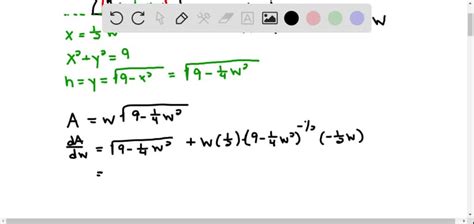 Solved Determine The Dimensions Of The Rectangle Of Largest Area That Can Be Inscribed In A