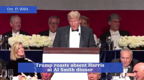 Trump Roasts Absent Harris At Al Smith Dinner The Hill