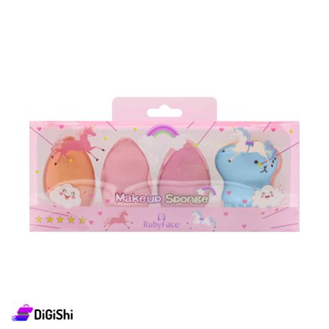 Shop Ruby Face Set Of Different Shapes Of Makeup Sponges Light