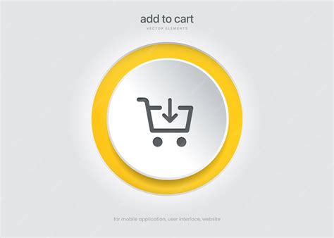 Premium Vector Add To Cart Button Buy Now Icon Shopping Cart Online Shopping For Website