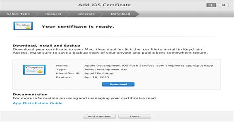 Apns Settings Tutorial App42 Tutorial