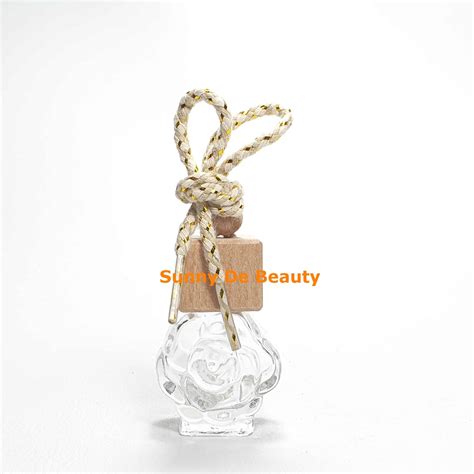 Jual Botol Parfum Gantung 8 Ml Rose Tutup Kayu Kotak Botol Kaca