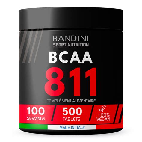 BCAA 8 1 1 avec B1 et B6 500 comprimés Sport Nutrition