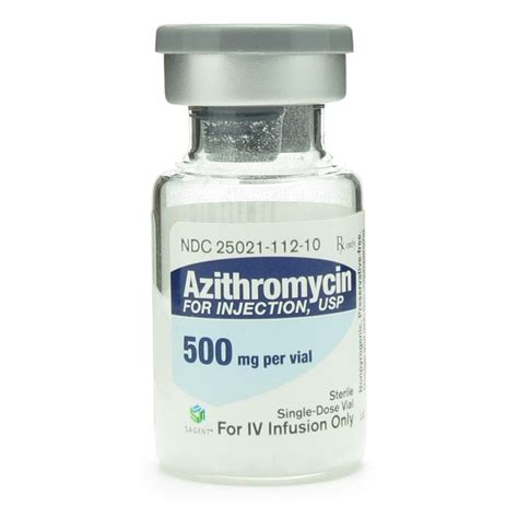 Azithromycin Iv Powder 500mg Vial Sdv 10ml 10 Vials Tray Mcguff Medical Products