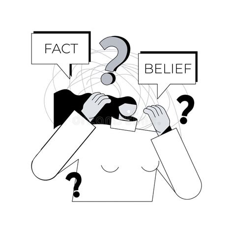 Cognitive Dissonance Abstract Concept Vector Illustration Stock Vector