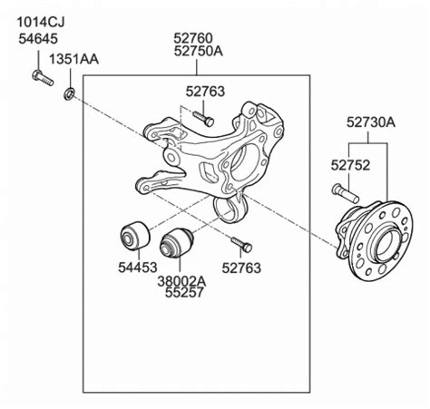 Rear Axle 2012 Hyundai Sonata