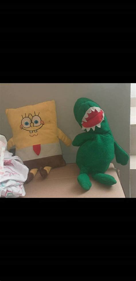 Spongebob And Rex Plush By Ladirso On Deviantart