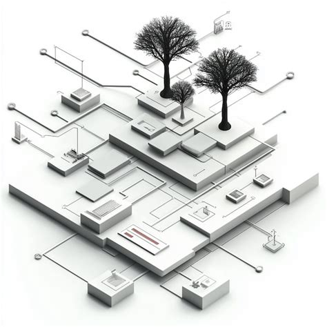 Site Map Showing The Hierarchical Structure Of A Website Premium AI Generated Image