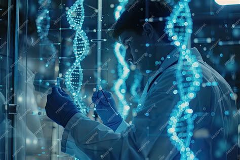 Scientists Analyzing Dna Sequences And Molecular Structures In Medical Science Premium Ai