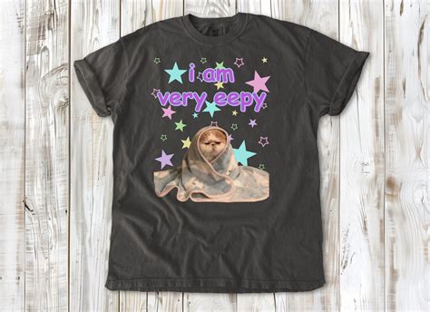 I Am Very Eepy Funny Cat Blanket T Shirt Cute Sleepy Cat Graphic Tee