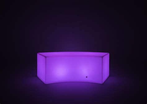 Led Curved Bench Rental Vancouver Go Glow Party Rentals