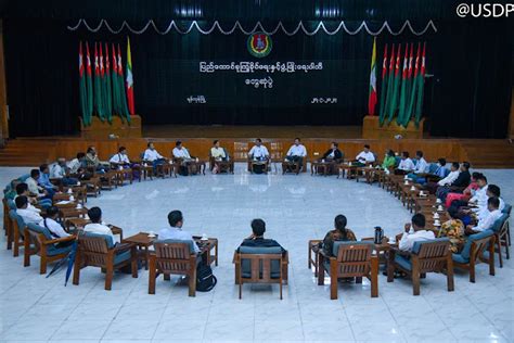 ပြည်ထောင်စုကြံ့ခိုင်ရေးနှင့်ဖွံဖြိုးရေးပါတီ ဥက္ကဋ္ဌ ဦးခင်ရီ နိုင်ငံ့အကျိုးပြုအဖွဲ့အစည်းများမ