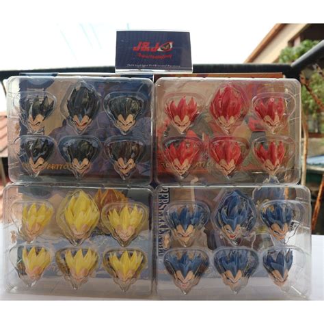 Custom Tonsen Arttoys Vol 1 Black Hair Vegeta Vol 2 Ss Vegeta Vol 3 Red