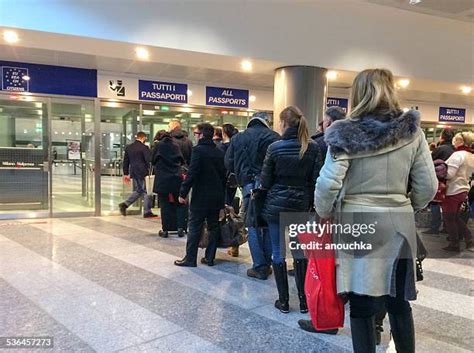 Passport Control Queue Photos And Premium High Res Pictures Getty Images