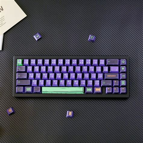 สไตล์การ์ตูน Eva 01 Keycaps Pbt Dye Sub Cherry Profile Keycap Custom
