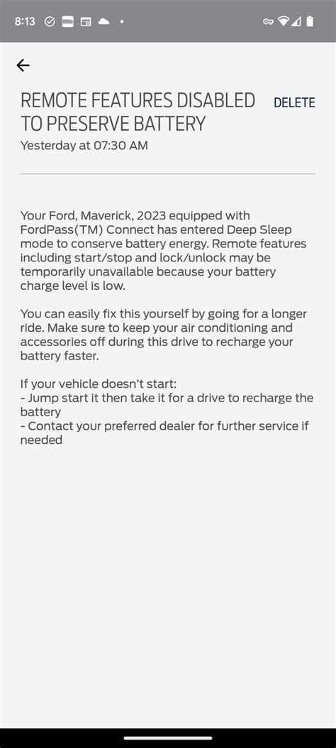 Deep Sleep Mode Keeps Activating On Hybrid Rfordmavericktruck