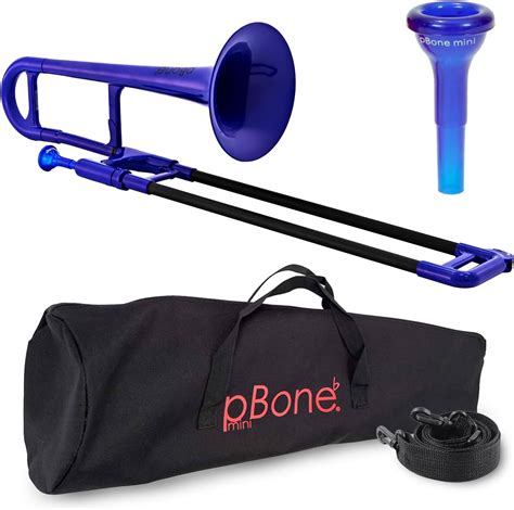 Brand New Bb Mini Trombone Wcase And Mouthpiece Nickel