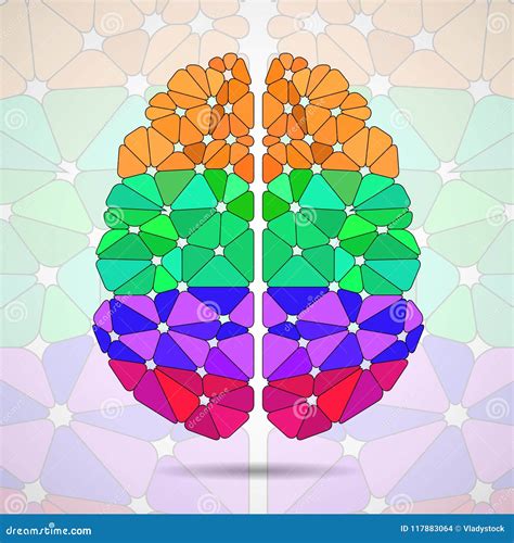 Abstract Geometric Human Brain From Stock Vector Illustration Of