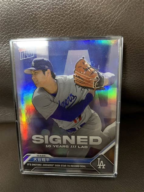 Yahooオークション 【漢字ver】topps Now 大谷 翔平 ドジャースtopp