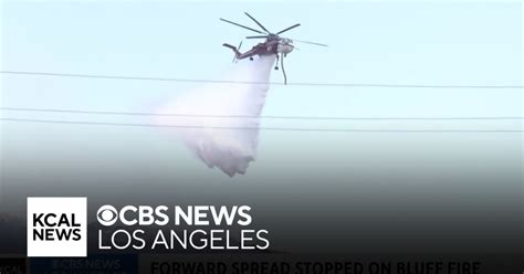 Crews Stop Forward Progress Of 50 Acre Brush Fire In Banning Cbs Los