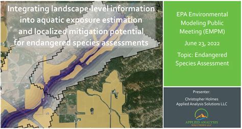 Integrating Landscape Level Information Into Aquatic Exposure