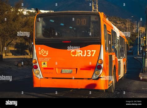 Santiago Chile April 18 2023 A Public Transport Transantiago Or