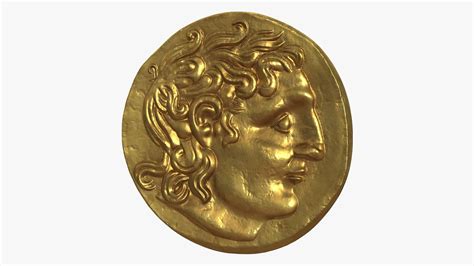 Gold Ancient Coins Collection D Model Ds Fbx Obj Ma Max C D Free D