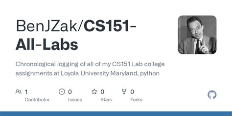 Github Benjzakcs151 All Labs Chronological Logging Of All Of My Cs151 Lab College