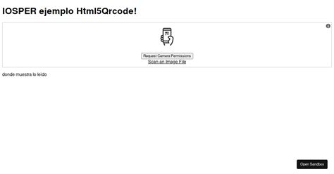 React Qr Barcode Scanner Examples Codesandbox