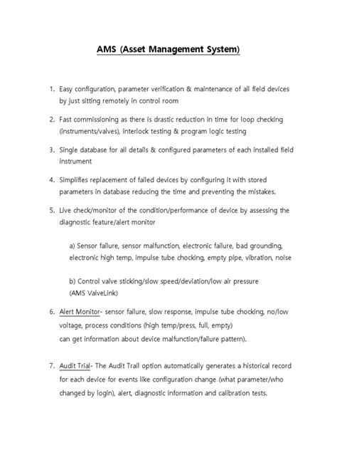 ams asset management system pdf