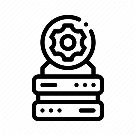 servers storage database hosting network setting service icon