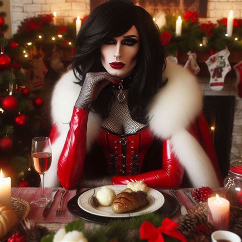 Goth Trans Girl At Christmas Dinner By Mommybex On Deviantart