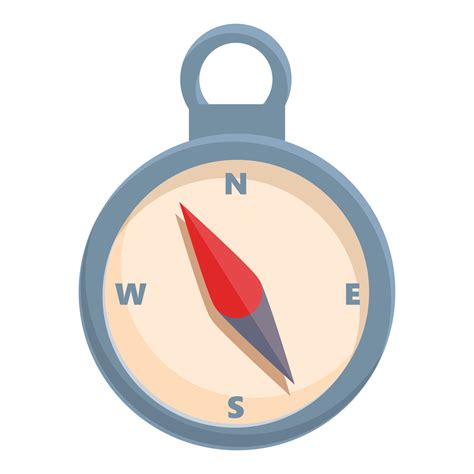 Hiking Compass Icon Cartoon Style 14348570 Vector Art At Vecteezy