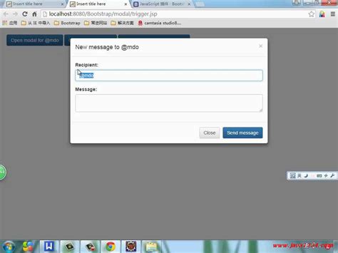 【一头扎进bootstrap】视频教程第十一讲java知识分享网 免费java资源下载