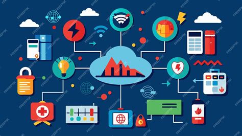 Premium Vector Analysis Of Data On Infrastructure Vulnerabilities And
