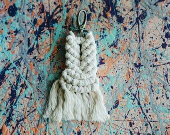 Macrame Keychain Etsy