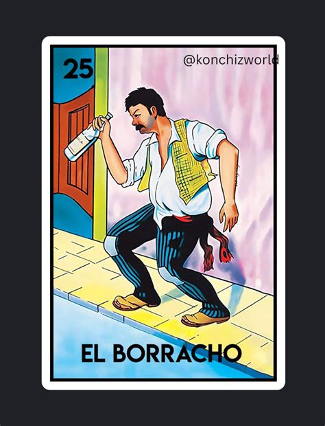El Borracho Png File La Loteria Etsy